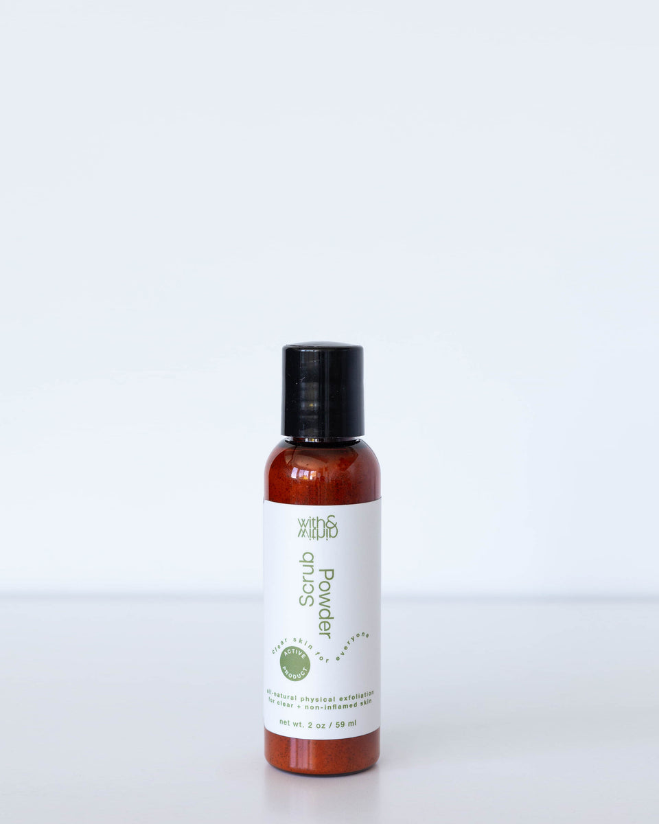dry scrubbing powder – with & within by skinsalvation skincare inc.